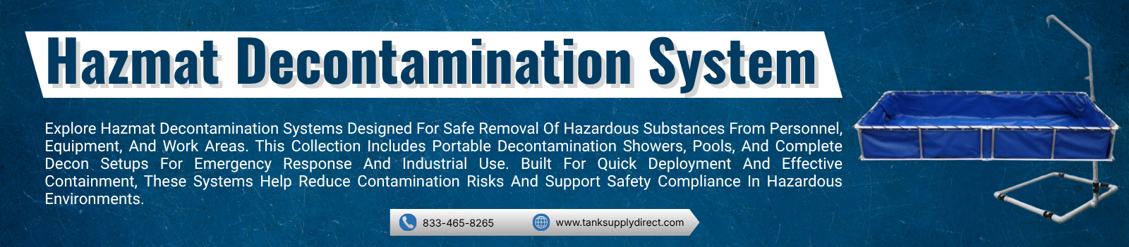 Hazmat Decontamination Systems – Tank Supply Direct