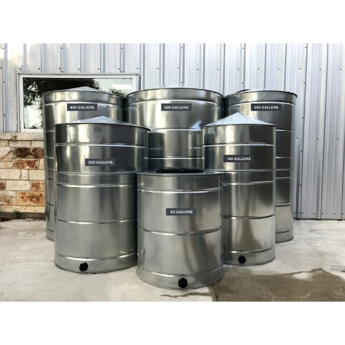 Texas Metal Tanks 90 Gallon Stainless Steel Water Storage Cistern (MPN ...