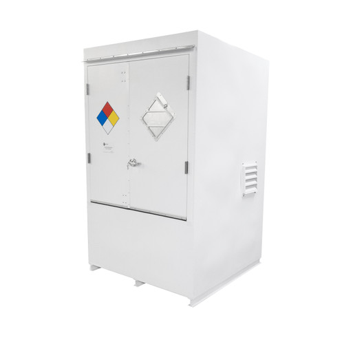 ENPAC Steel IBC Tote Hazmat Storage Locker, (MPN:9569-WH) – Tank Supply ...