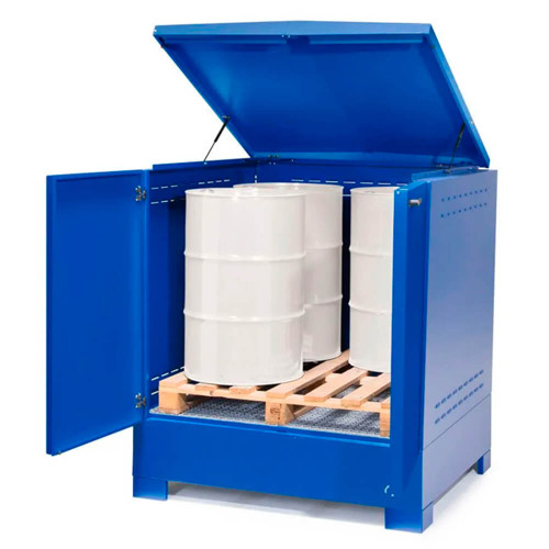 Enpac 4 Drum Hazmat Storage Locker (MPN: 9040-BU) – Tank Supply Direct