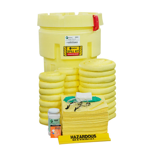 ENPAC Envirosalv 95-Gallon Lockable Salvage Drum Spill Kit, Aggressive ...